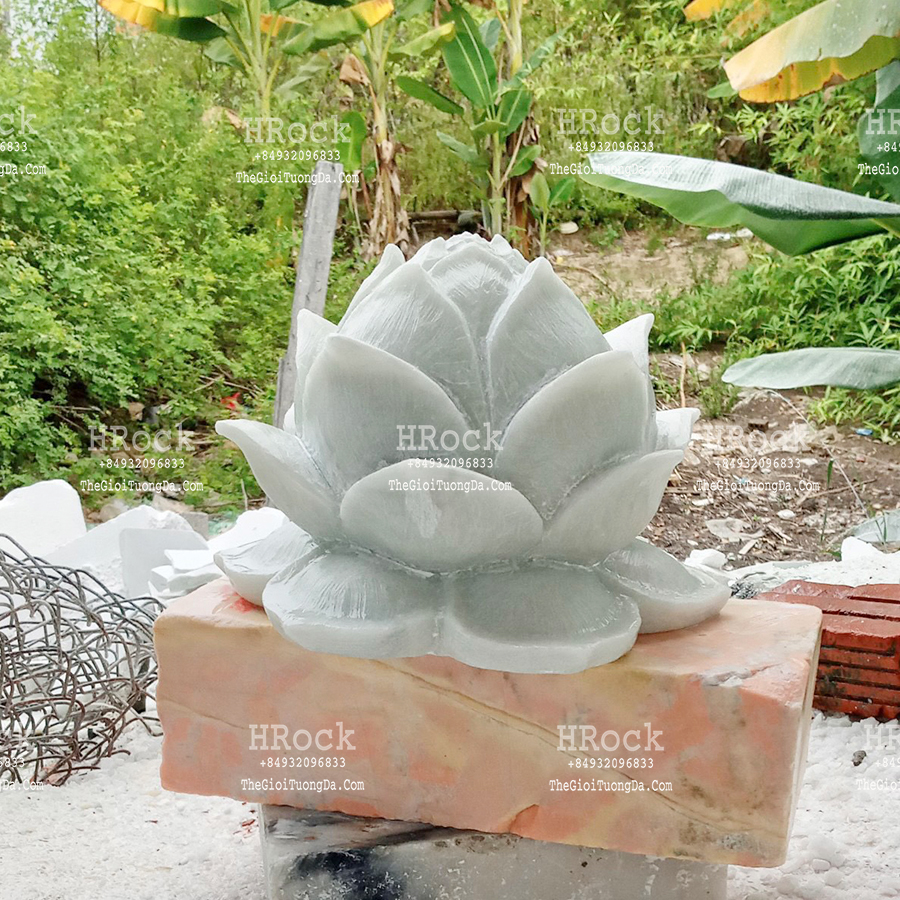 Bông Sen Đá Tự Nhiên Để Mộ